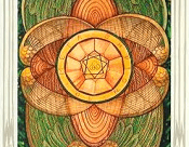 Prince of Disks Thoth Tarot Card Meanings - Aleister Crowley | TarotX