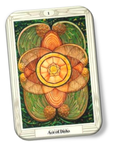 Ace of Disks Thoth Tarot Card Meanings - Aleister Crowley | TarotX