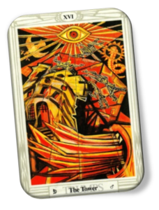 The Tower Thoth Tarot Card Meanings - Aleister Crowley | TarotX