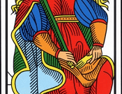 Valet de Baton Marseille Tarot Card - Paul Marteau | TarotX